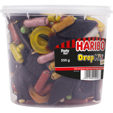 Haribo Dropmix Gekleurd Party silo 550 g bestellen? | Jumbo