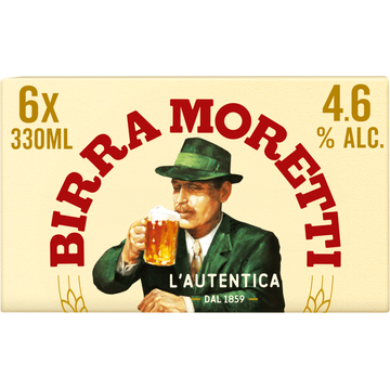 Birra Moretti Logo Birra Moretti Premium Italian Beer, 12 X 330ml