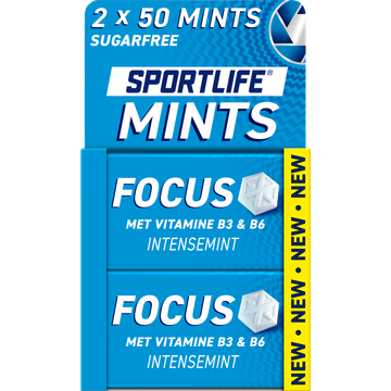 Sportlife Boost Mints Focus Intensemint Suikervrij 2 x 35g bestellen ...