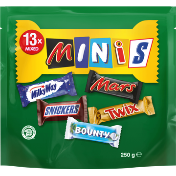 Mars Minimix chocolade repen stazakje 250g bestellen? | Jumbo