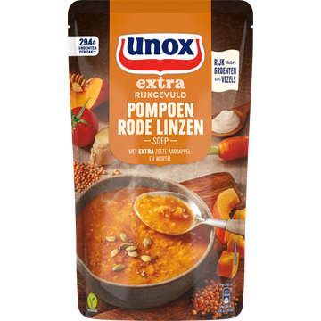 Unox Extra Rijkgevuld Soep In Zak Pompoen Rode Linzen 570 ml bestellen ...