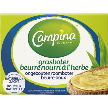 Campina Botergoud Ongezouten Grasboter 250 g bestellen? | Jumbo
