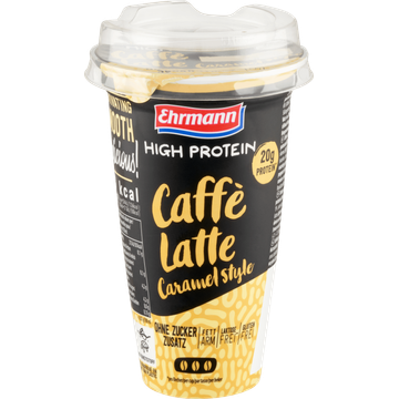 Ehrmann High Protein CaffÃ¨ Latte Caramel Style 250 ml bestellen? | Jumbo