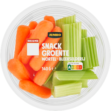Jumbo Snackgroente Wortel - Bleekselderij 140 g bestellen? | Jumbo