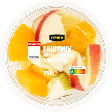 Jumbo Fruitmix Appel, Ananas & Sinaasappel 175 g bestellen? | Jumbo